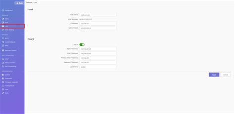 how do i enable or disable dhcp amber support