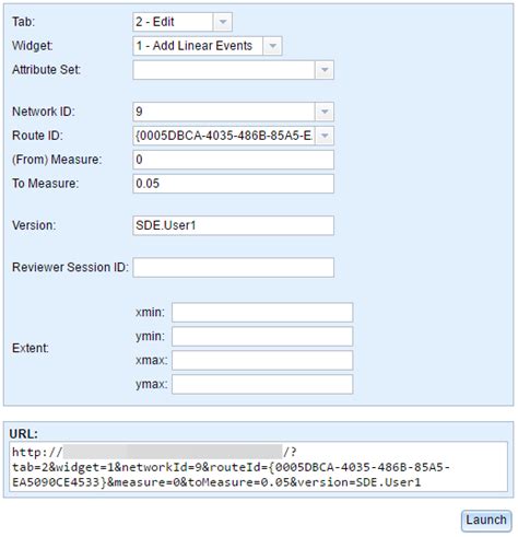 smart launching in the event editor through url parameters—event editor