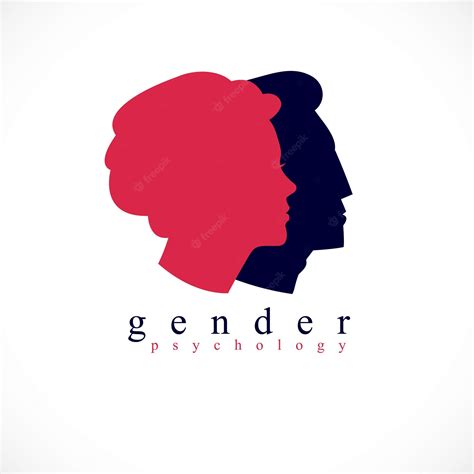 Premium Vector Gender Psychology Concept Created With Man And Woman