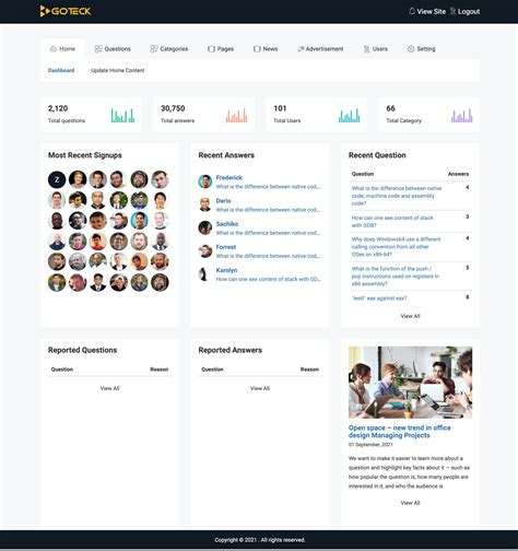 goteck questions answers network php script by mrzezo codester