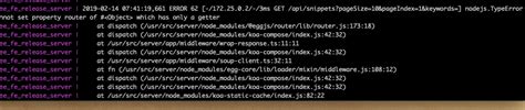 nodejs typeerror cannot set property router of