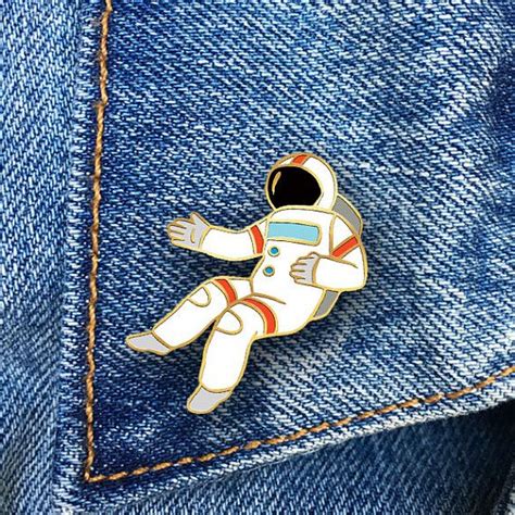 Astronaut Pin Hard Enamel Pin Jewelry Art T Pin47 Etsy Enamel