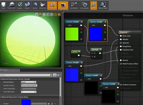 in unreal engine you can use emissive materials to help give your