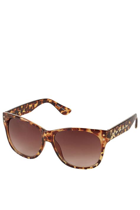 Leopard Print Sun Glasses Flat Top Sunglasses Topshop Outfit Square