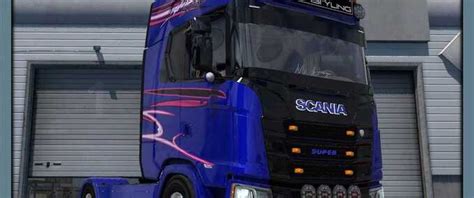 Ets2 Scania S Skin By M Design V 1 0 Trucks Scania Skins Mod Für
