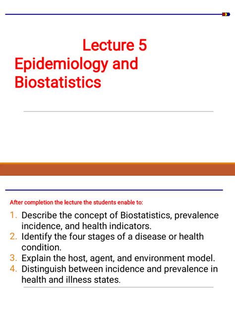 Lecture 5 Epidemiology And Biostatistics Pdf Incidence