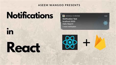 show push notifications in react flattered with flutter