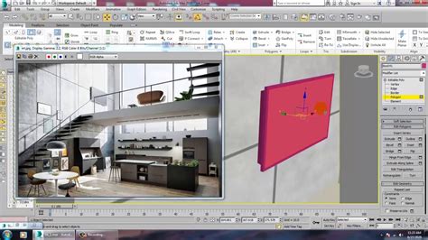 tutorial on modeling texturing and lighting an interior in 3dsmax