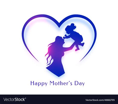 Mom And Daughter Love Relation Background Vector Image