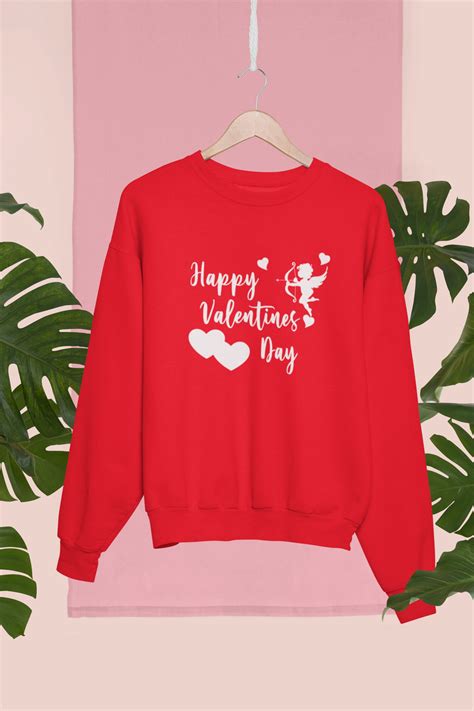 Happy Valentines Day Unisex Sweatshirt Cute Valentine Etsy