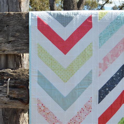 lickety modern chevron quilt