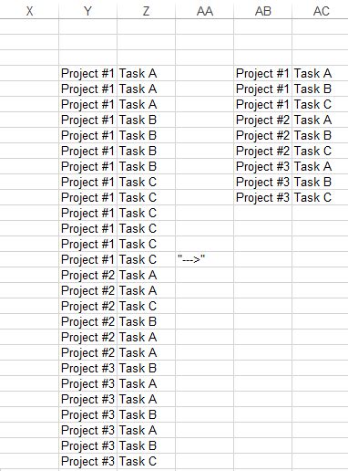 microsoft excel deleting duplicates based on another