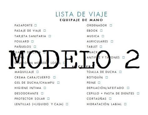 Lista De Viaje Descargable Pdf Como Ser Minimalista