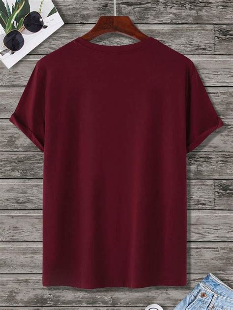 Manfinity Homme Men Letter Graphic Colorblock Tee Shein Usa