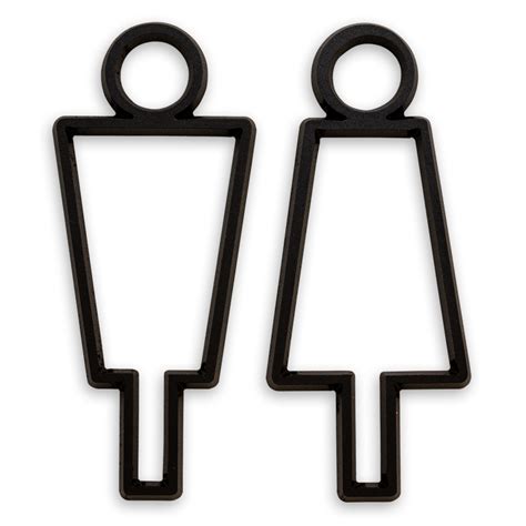 【楽天市場】トイレサイン ドア付 ピクトサイン プレート 男女2個セット 中抜きデザイン 艶消しブラック トイレ サイン マーク 看板