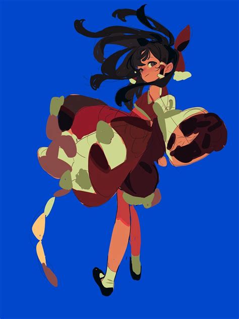 Safebooru 1girl Bangs Bare Shoulders Black Footwear Blue Background