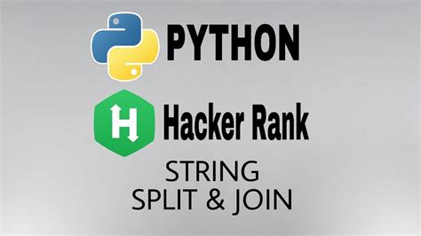 15 string split and join hackerrank python solution english