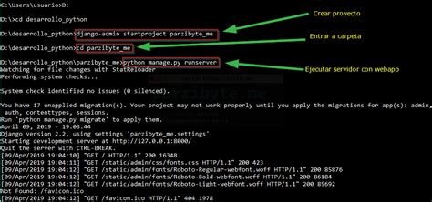 instalar django y programar hola mundo con python parzibyte s blog