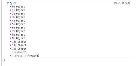 javascript arraylength 0 but 13 objects in array stack overflow
