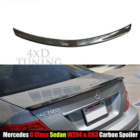 Amg Style W204 Spoiler 08 13 For Mercedes C Class W204 4 Door