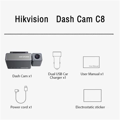 Car Dvr Hikvision C8 4k Wifi App Voice Control Dash Cam For Car Rear