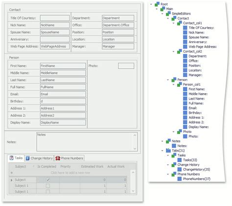 detail view layout generation expressapp framework devexpress
