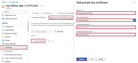 Add And Manage Tls Ssl Certificates Azure App Service Microsoft Learn