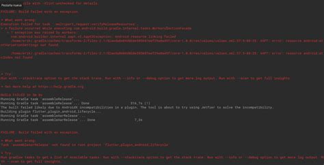 run flutter build apk failed but run flutter run success after