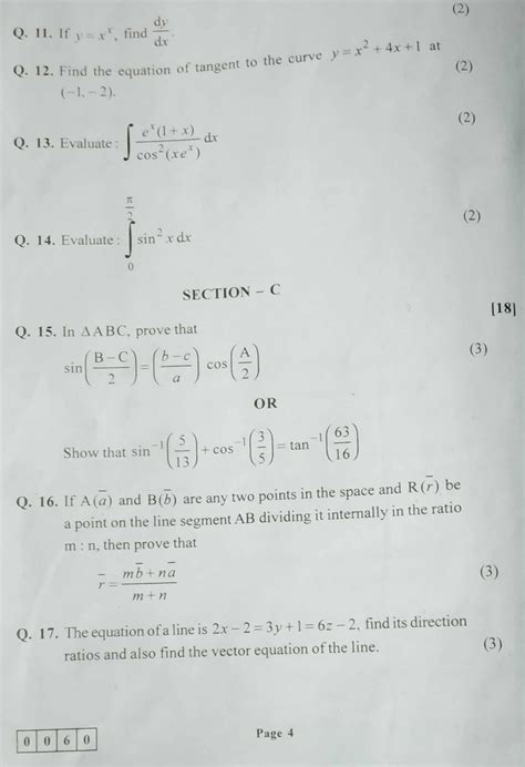 Maharashtra Board Hsc Maths 2019 Question Paper Indcareer Docs