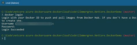 core in containers in a docker swarm with azure and docker cloud