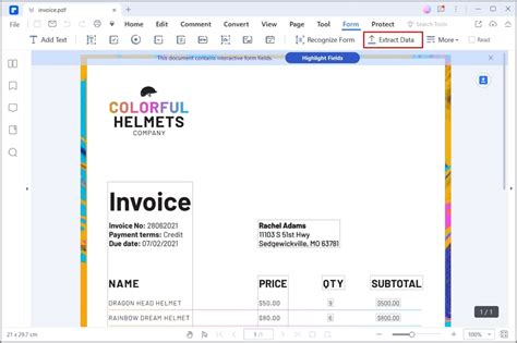 method to extract data from image