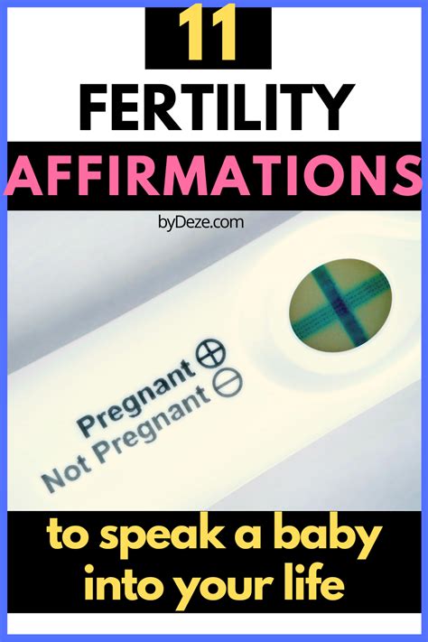 12 Fertility Affirmations And Mantras For Conceiving New Life Bydeze