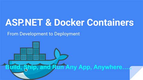 docker containers and asp from development to deployment
