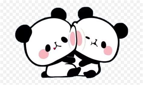 cute adorable kawaii pandas friends bff bestfriends bes
