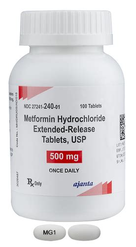 Metformin Hydrochloride Extended Release Tablets Usp 500 Mg Ajanta
