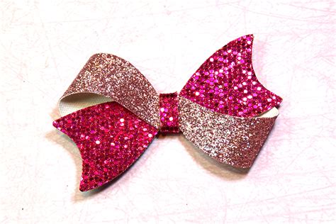 Hair Bow Template Svg Diy Leather Bow Template