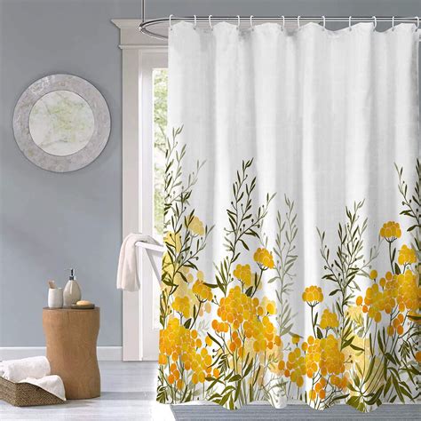 Elevate Your Bathroom Decor With Our Elegant Floral Shower Curtain