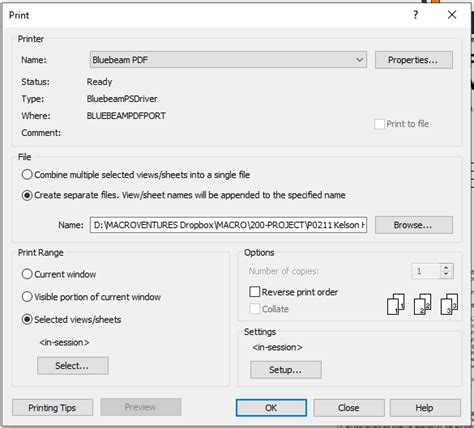 solved exporting revit to print pdf it just add on to