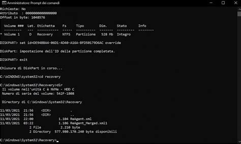 how to put back the windows 10 pro recovery partition solved