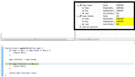 c pointer assignment not working while debugging stack overflow