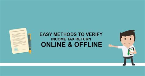 Easy 6 Methods To Verify Income Tax Return Online And Offline