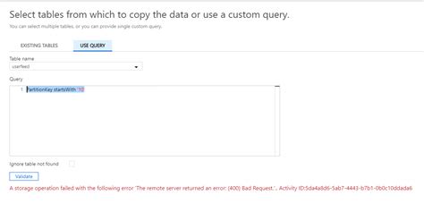 azure data factory expression query for copy activity