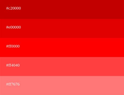 Red Color Palettes [codes Combinations]