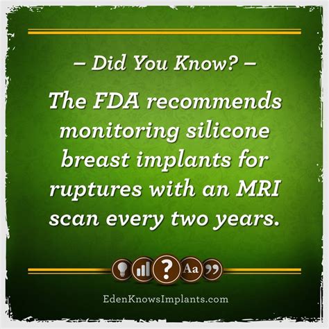 Monitor Silicone Breast Implants With Mri Scans
