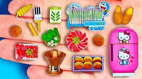 42 Easy Diy Miniature Ideas For Dollhouse Barbie Youtube
