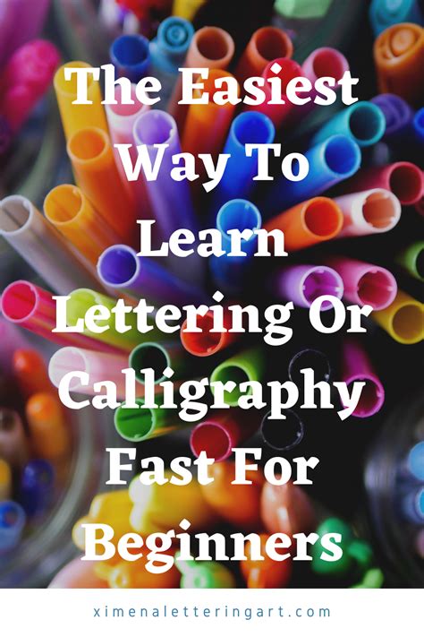 What Is The Easiest Way To Write In Calligraphy For Beginners – Artofit
