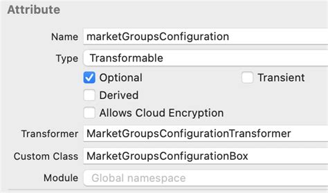 saving native swift struct into core data s transformable attribute