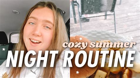 Realistic Summer Night Routine In My Life Bedtime Routine 2021 Youtube