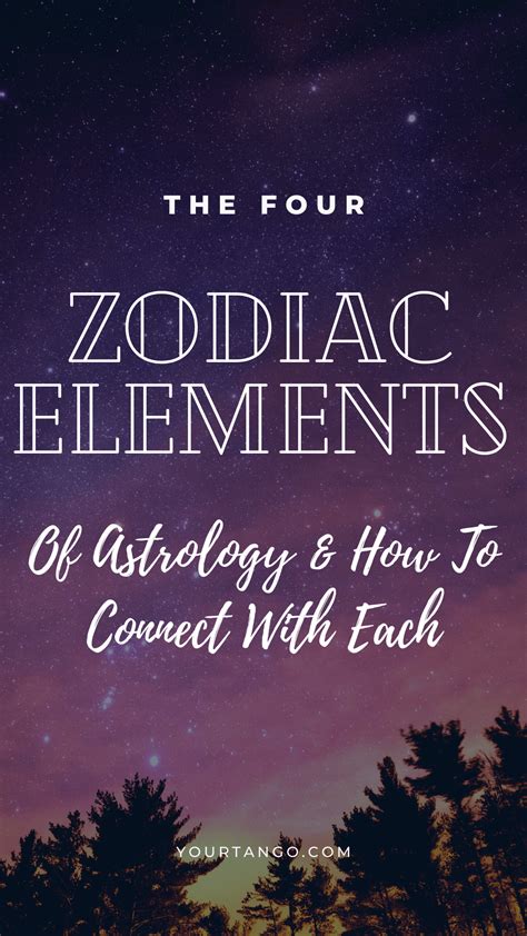 The 4 Zodiac Elements Of Astrology And What Each Means Zodiac