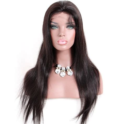 Virgin Malaysian Human Hair Full Lace Wig Silk Straight Hair Wigs